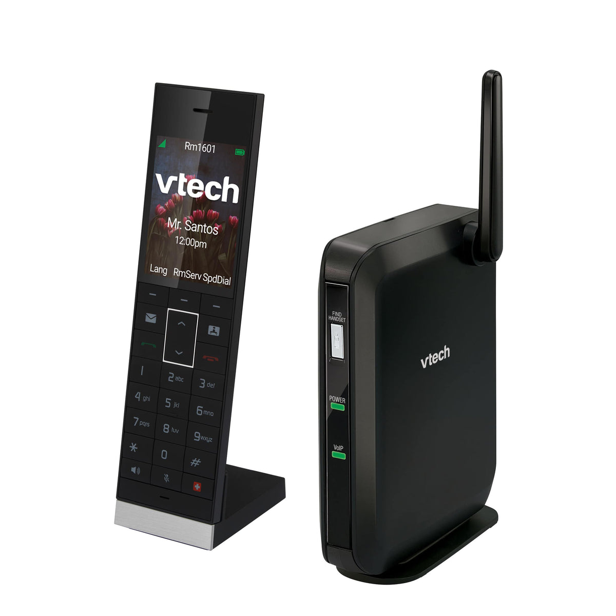VoIP Distributors | CTM-S2116: VTech 1-Line SIP Hidden Base with 1 Cordless Color Handset and ...